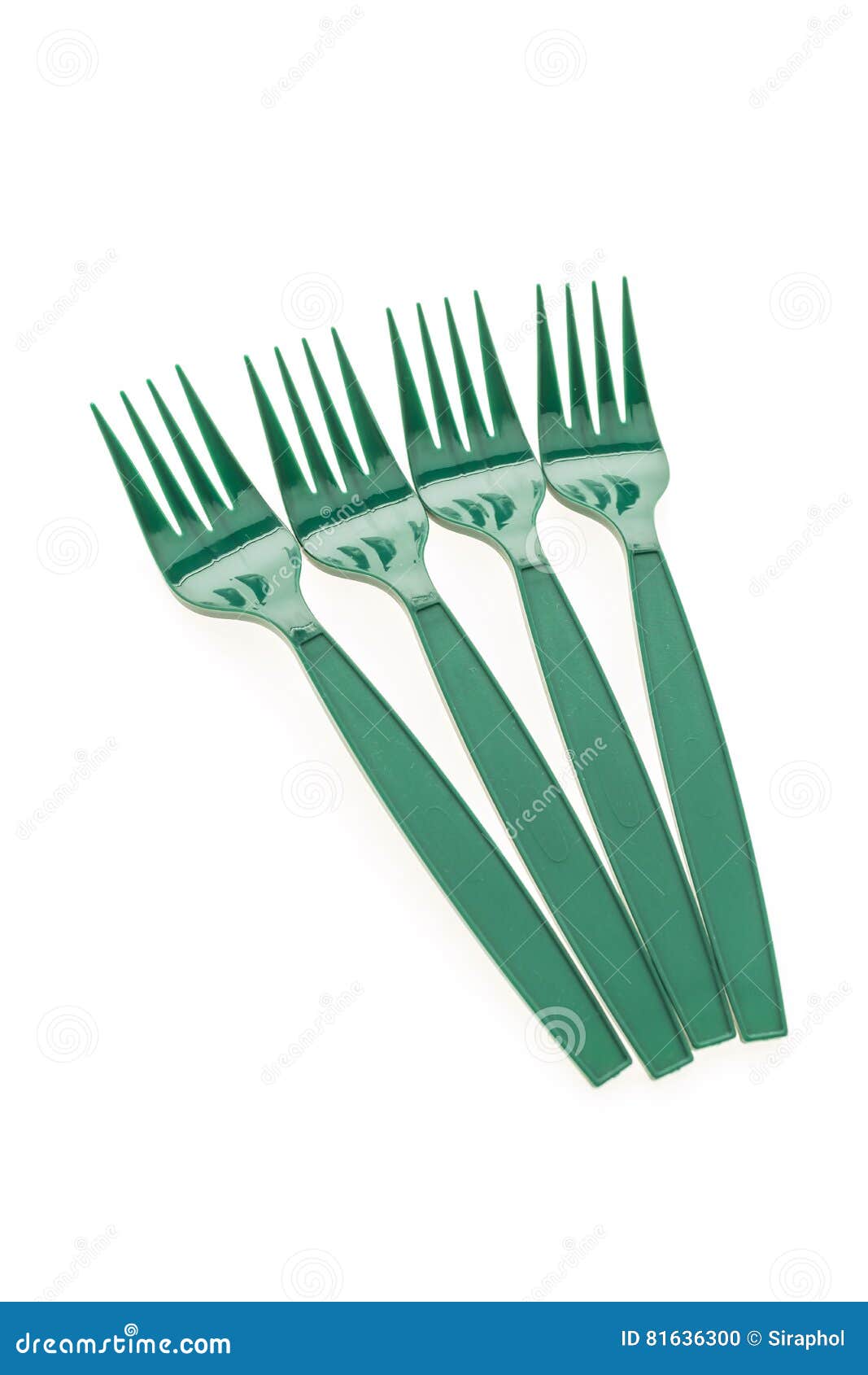 Green plastic forks stock photo. Image of orange, equipment - 81636300