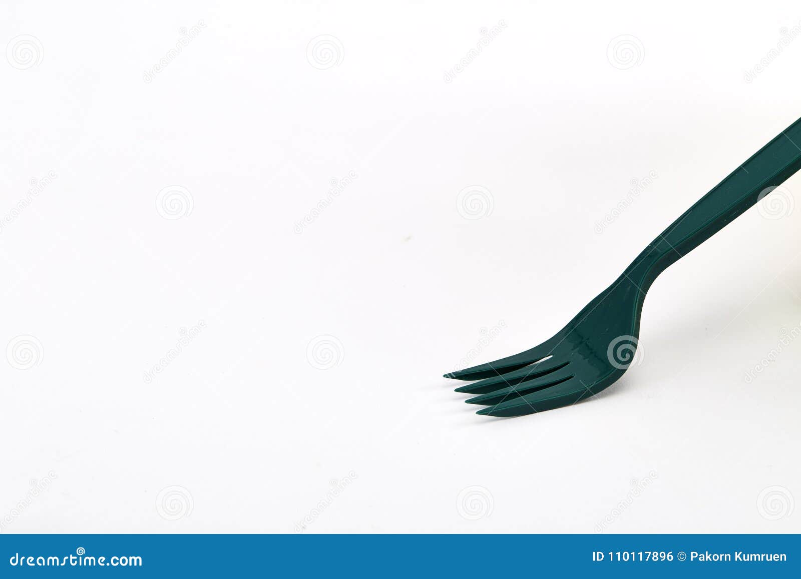 Green Plastic Forks on White Stock Photo - Image of kitchenware, color ...