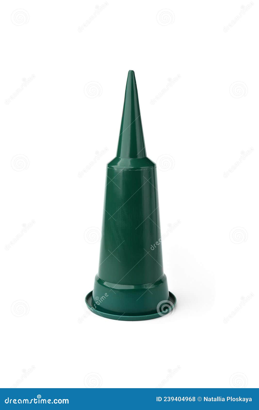 Green Plastic Funnel Isolated on White Background. Stock Photo - Image ...