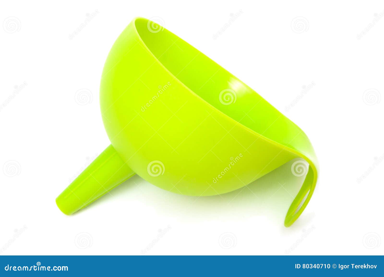 Green plastic funnel stock photo. Image of color, horizontal - 80340710