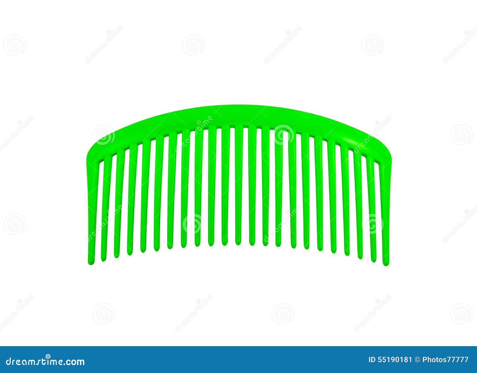 Green plastic hair comb stock image. Image of tool, object - 55190181