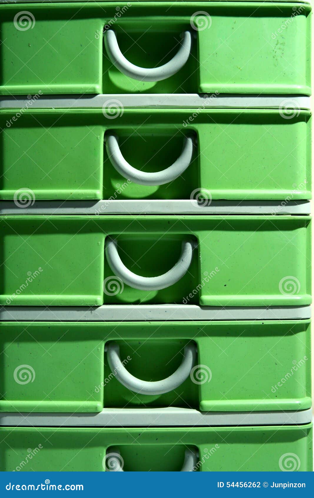 Green Plastic Home Organizer Drawer Stock Photo - Image of interior ...