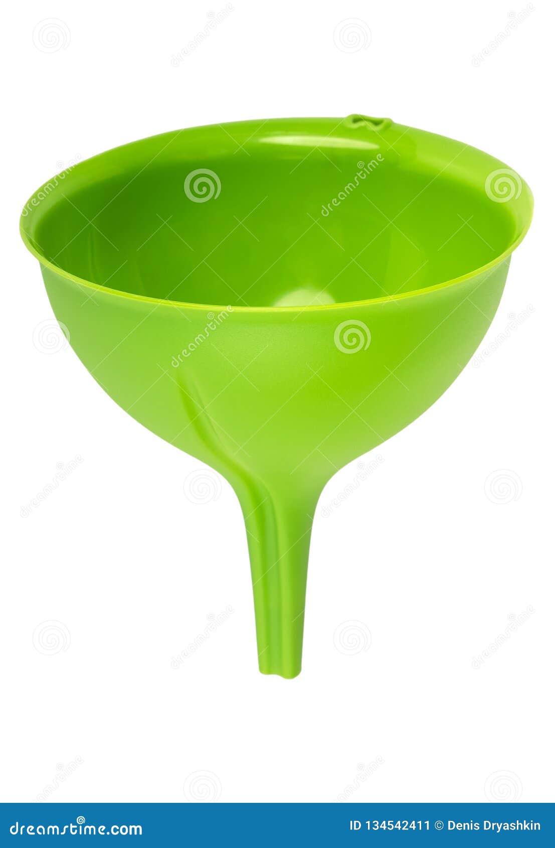Green Plastic Kitchen Funnel Stock Image - Image of instrument, funel ...