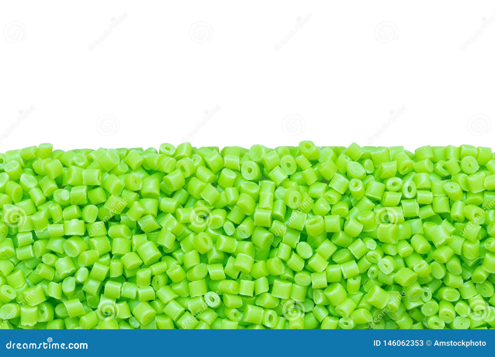Green Plastic Resin Masterbatch Isolated on White Background Stock ...