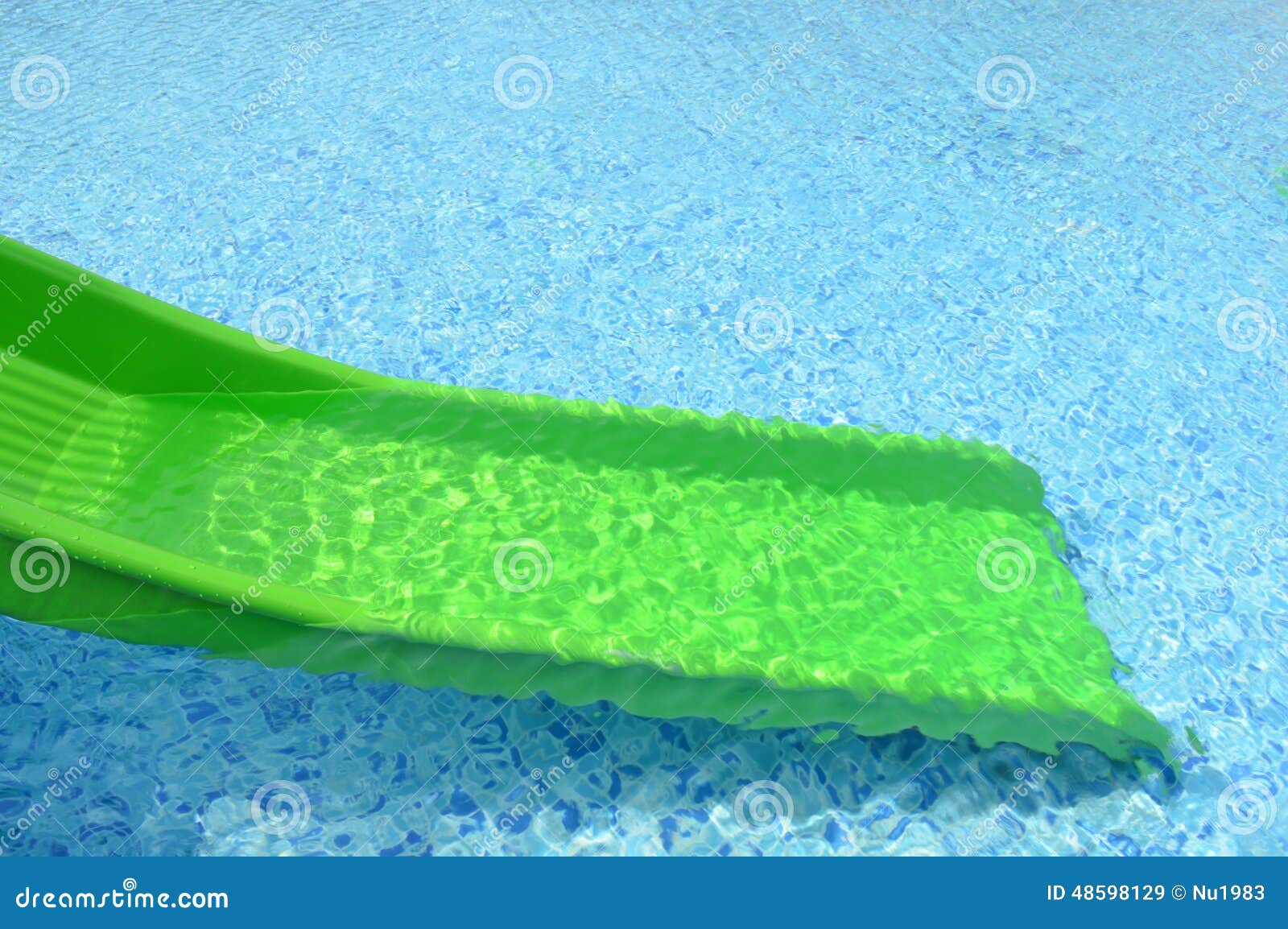 Green plastic slider stock image. Image of park, slide - 48598129