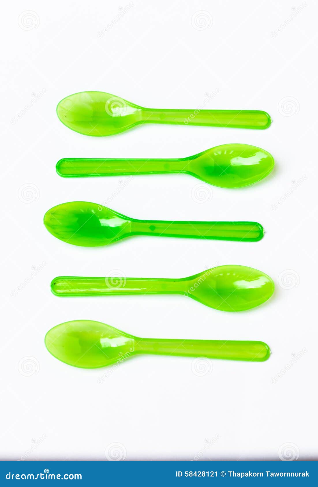 Green plastic spoon stock image. Image of utensil, collection - 58428121