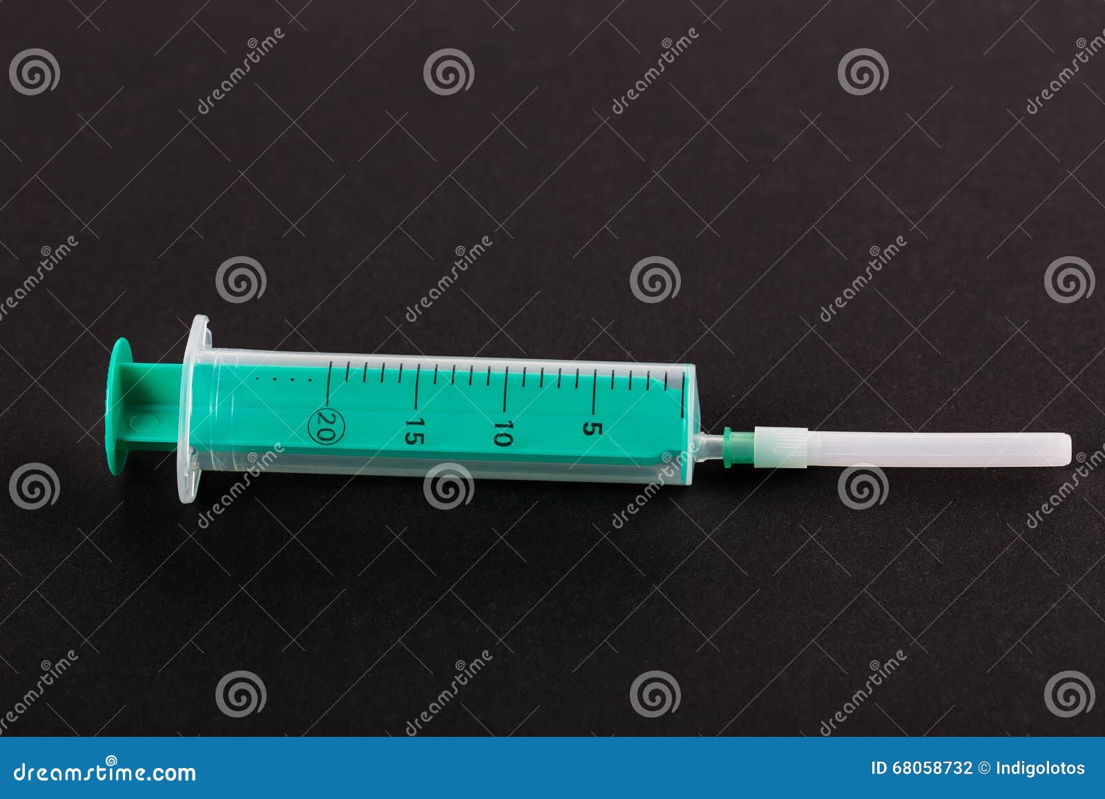 Green plastic syringe. stock photo. Image of syringe - 68058732