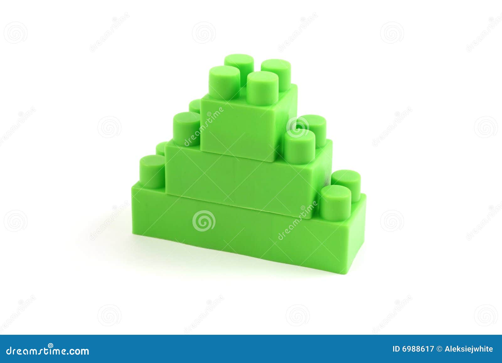 Green Plastic Toy Bricks Construction Stock Image - Image of child ...