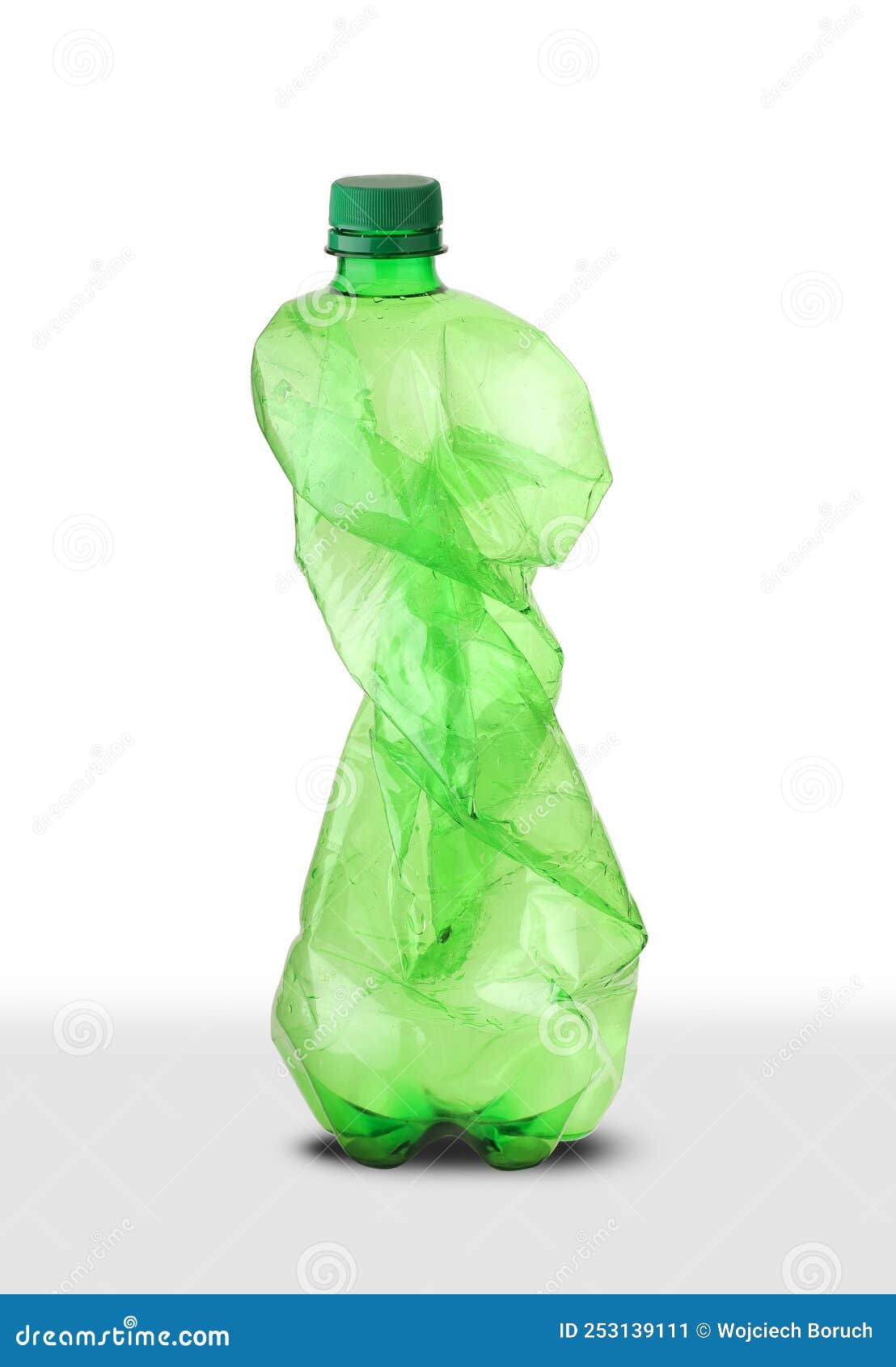 Green plastic water bottle stock image. Image of green - 253139111