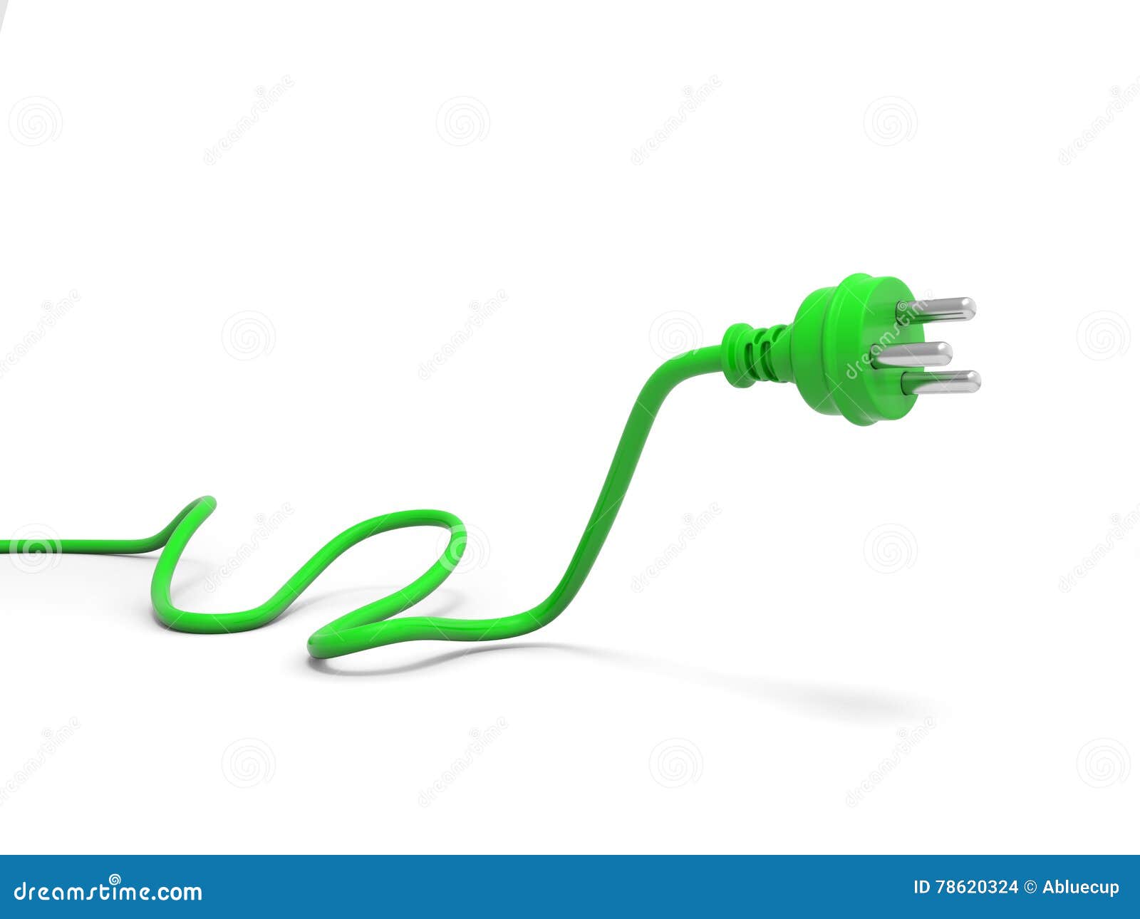 Green plug stock illustration. Illustration of electrical - 78620324