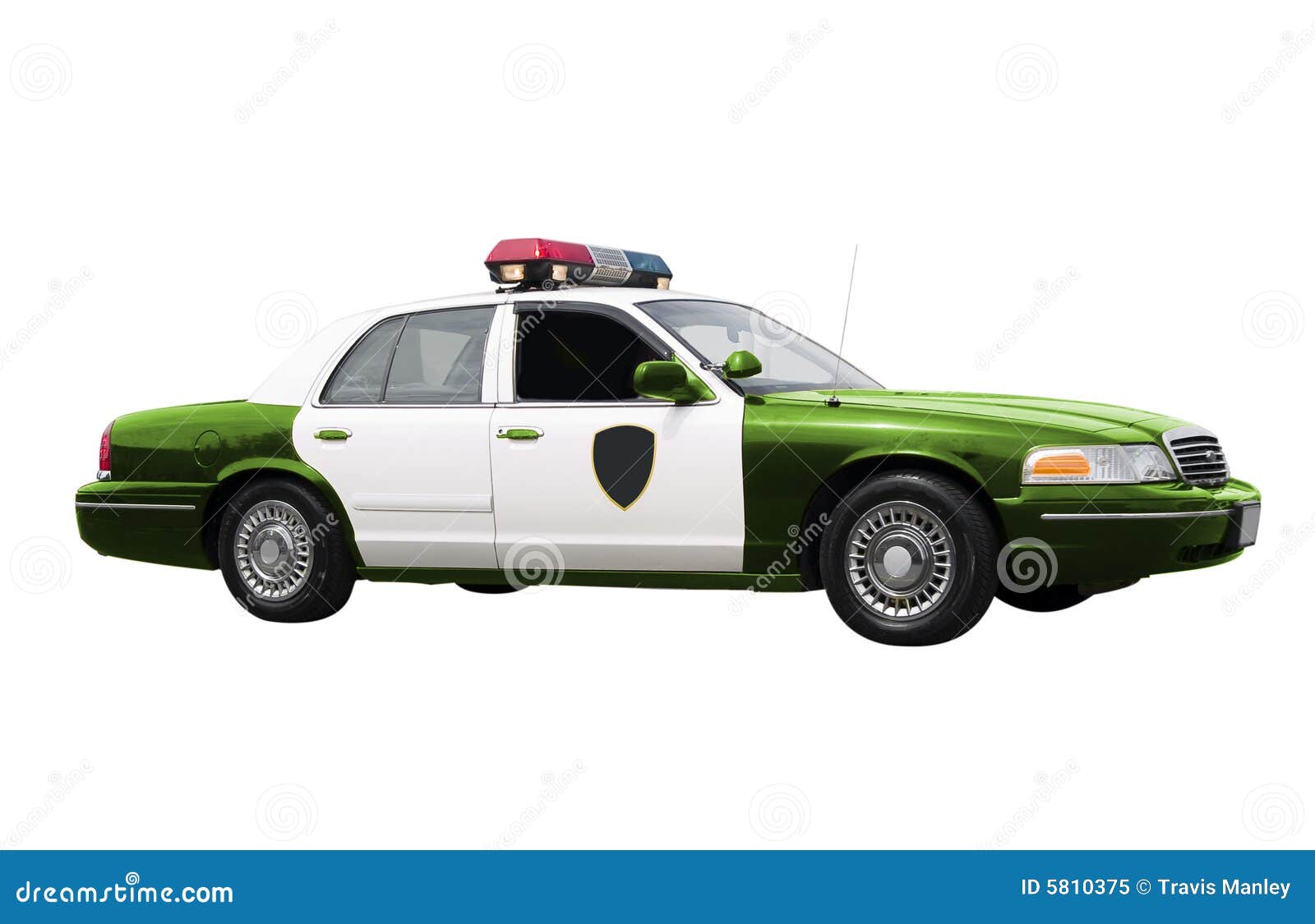 Green Police Car Royalty Free Stock Photo - Image: 5810375