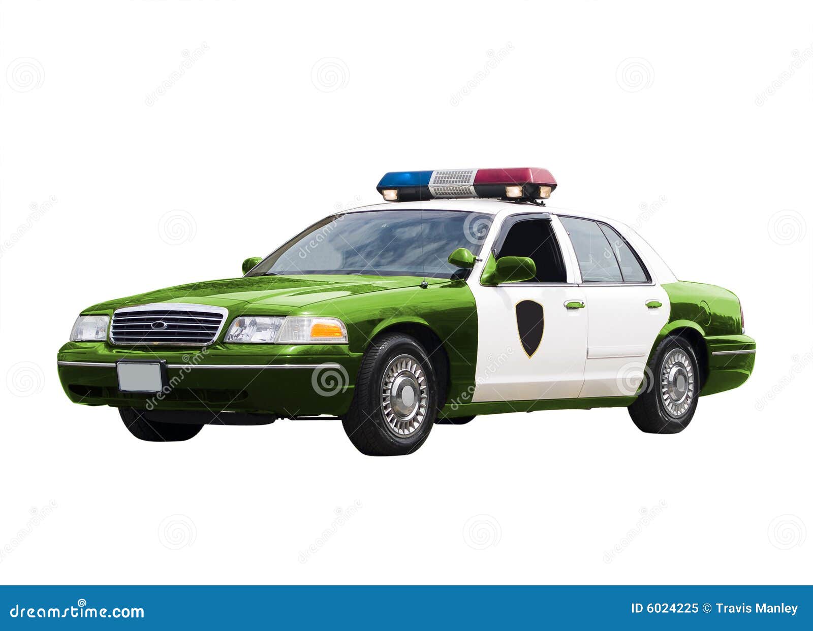Green Police Car Royalty Free Stock Photo - Image: 6024225