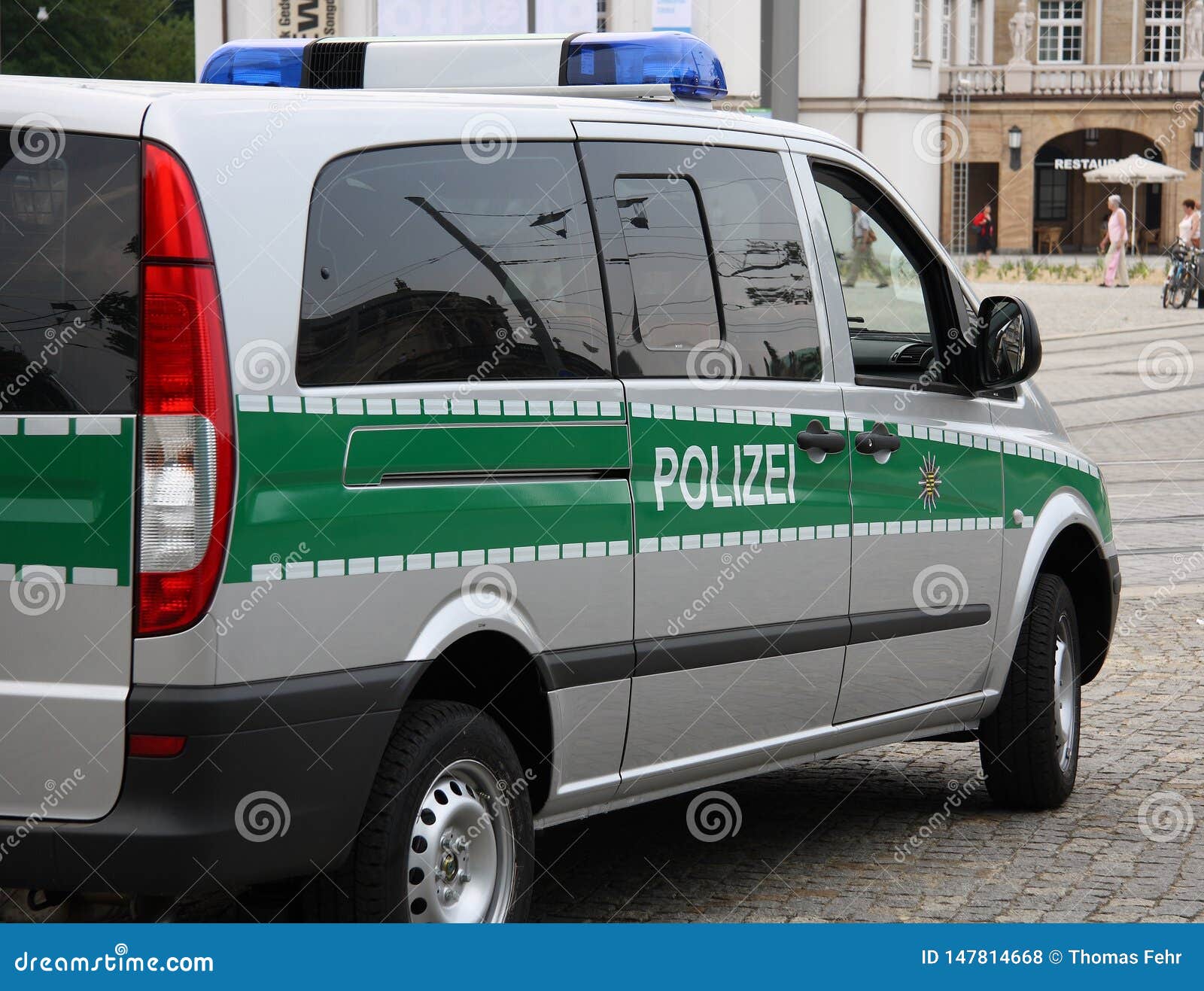 Police car in Germany stock photo. Image of fast, sirene - 147814668