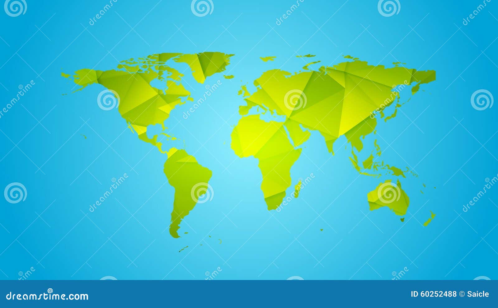 Green Polygonal Earth Map Video Animation Stock Footage - Video of ...