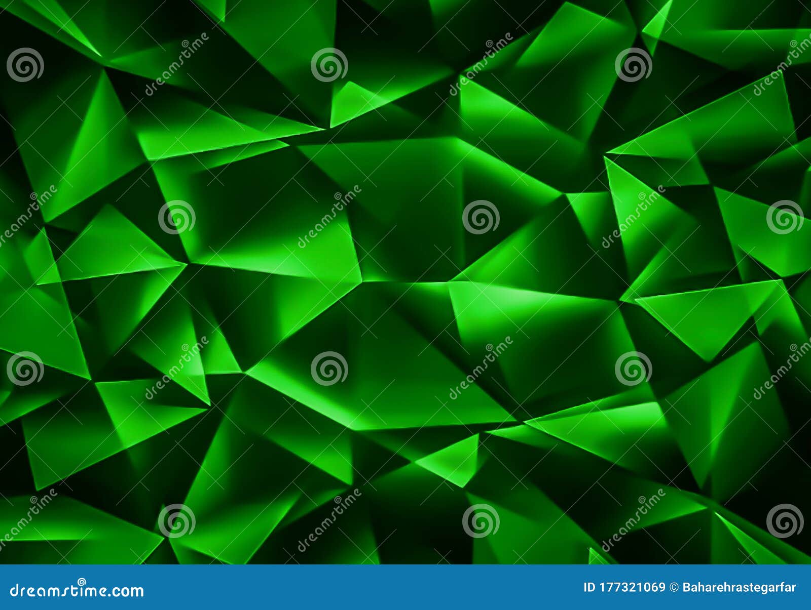 Green polygonal pattern. stock illustration. Illustration of shape ...