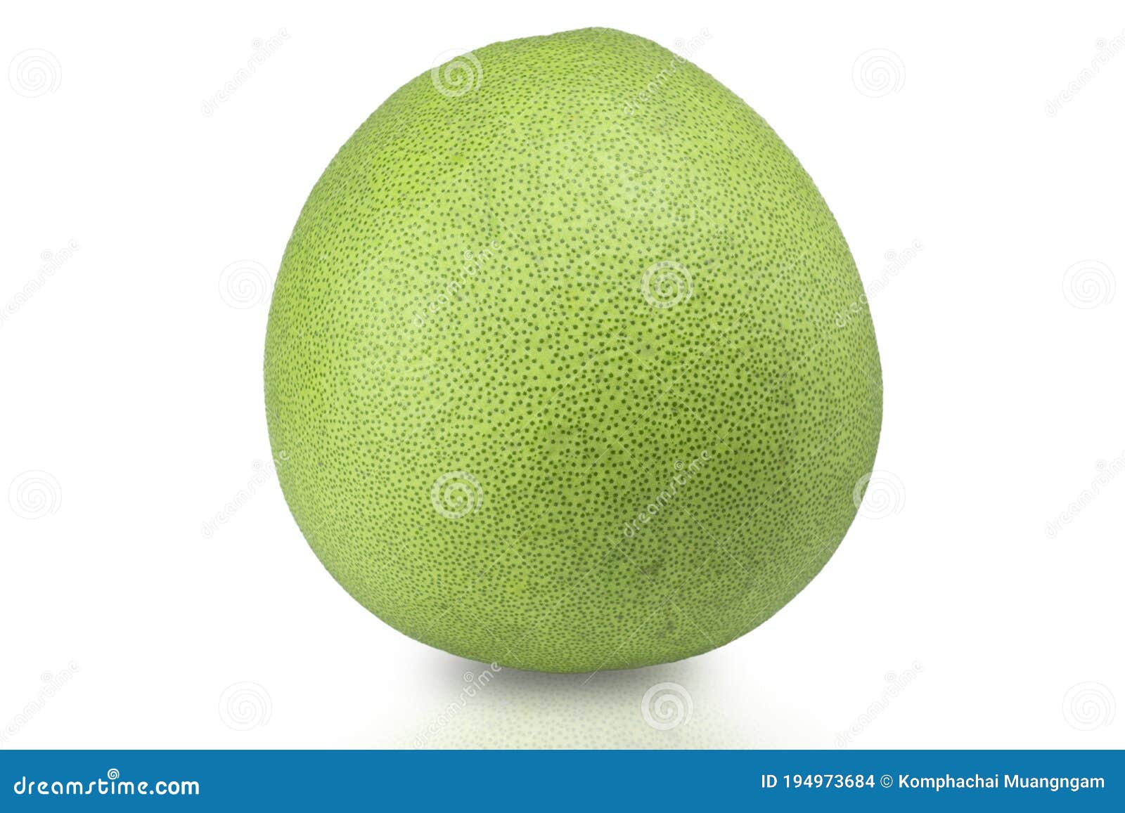 Green Pomelo Isolated on White Background with Clipping Path Stock ...