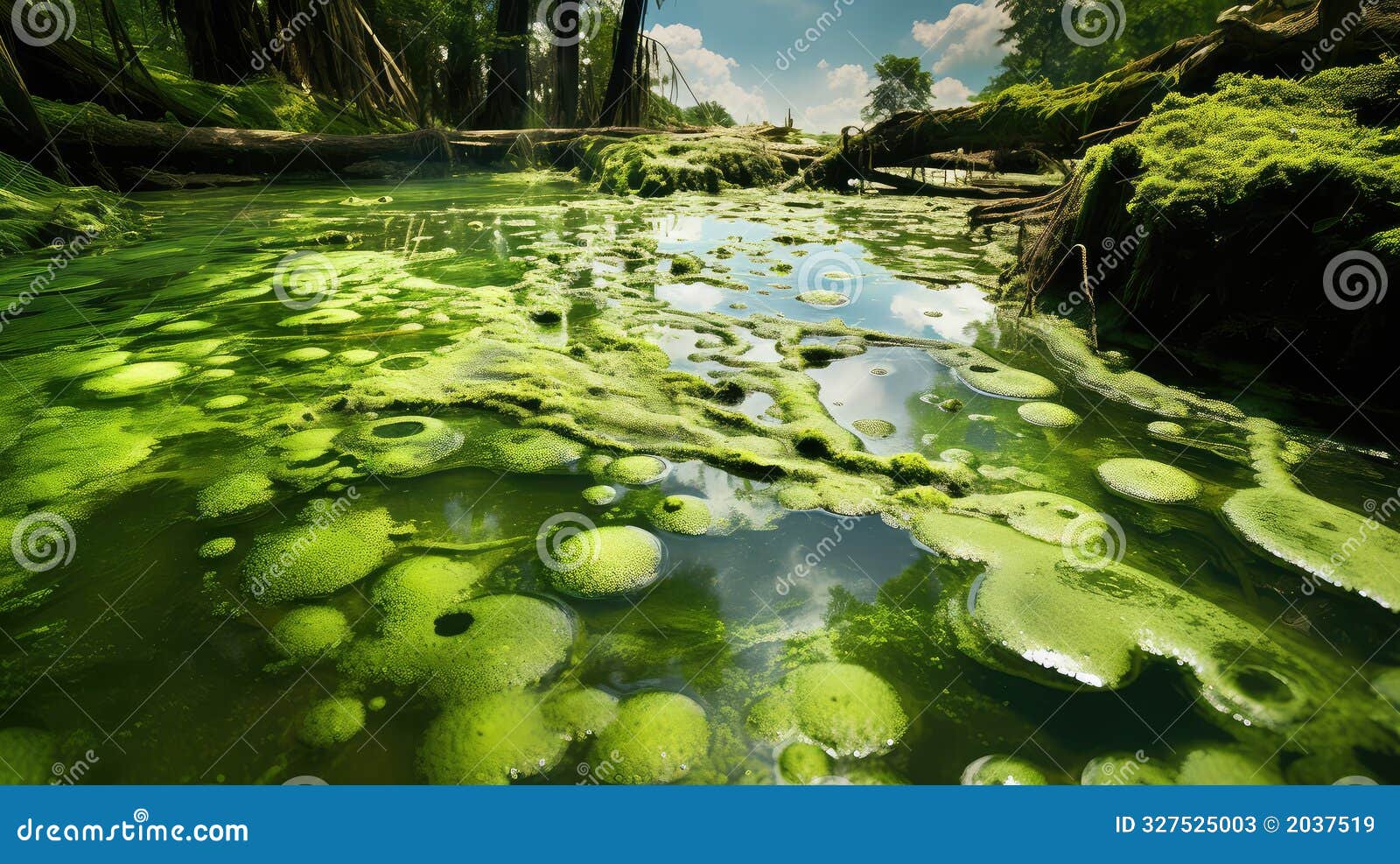 Green pond algae stock image. Image of imbalance, layer - 327525003