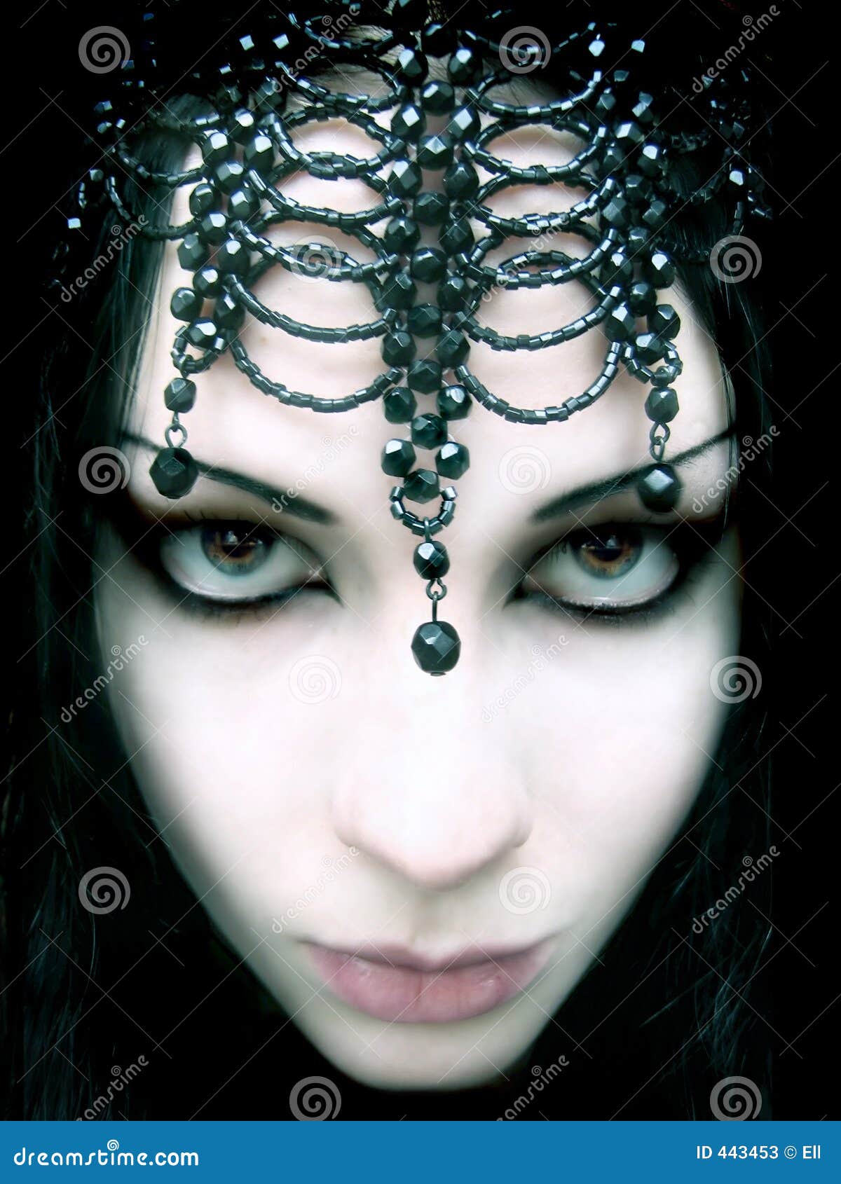 Green Portrait stock image. Image of fashion, portrait - 443453