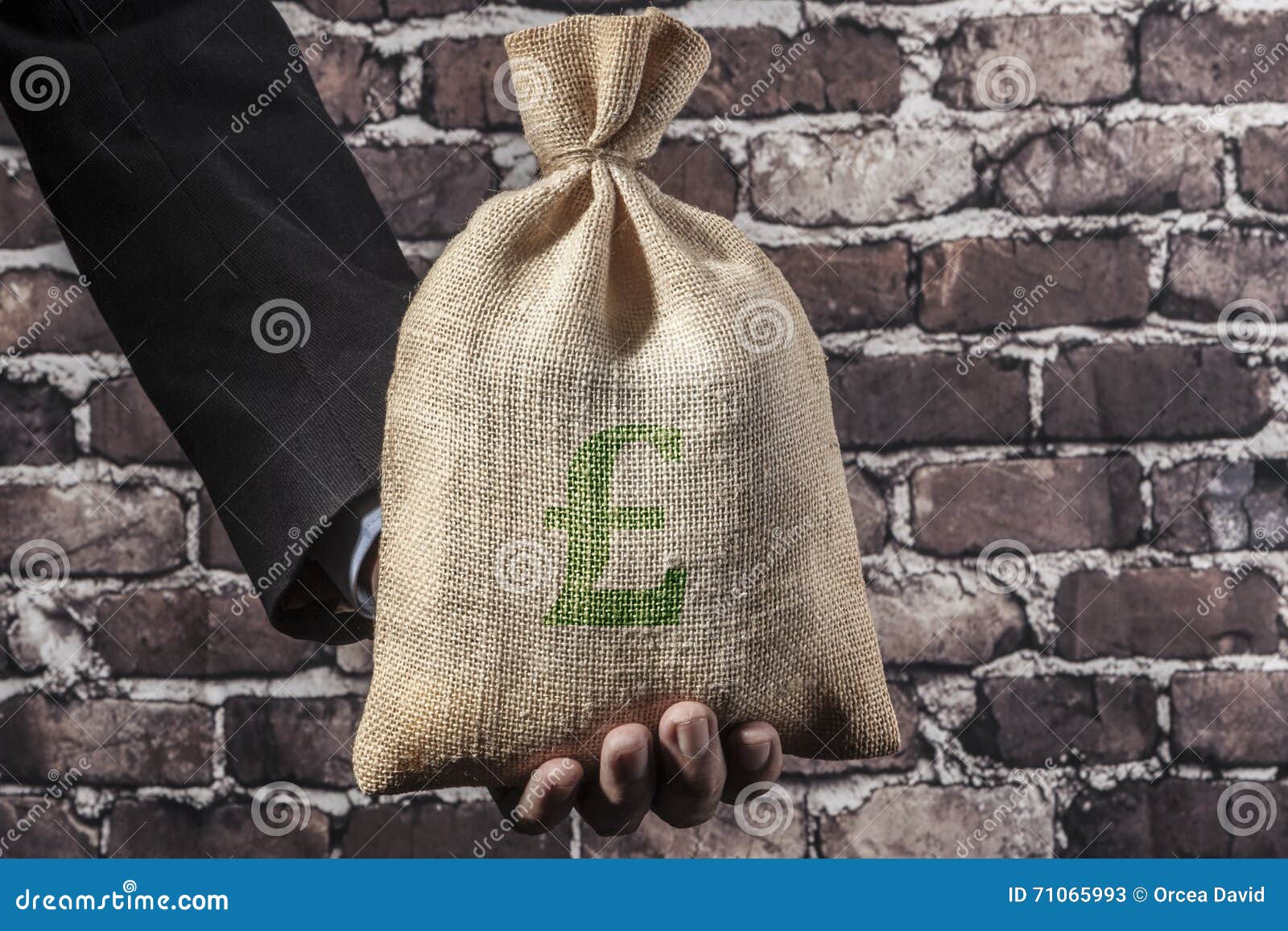 Green Pound in Hand stock image. Image of capital, financial - 71065993