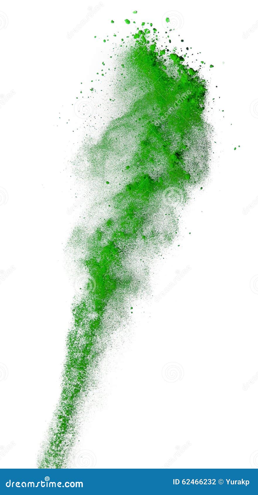 Green Powder Explosion Isolated on White Background Stock Photo - Image ...