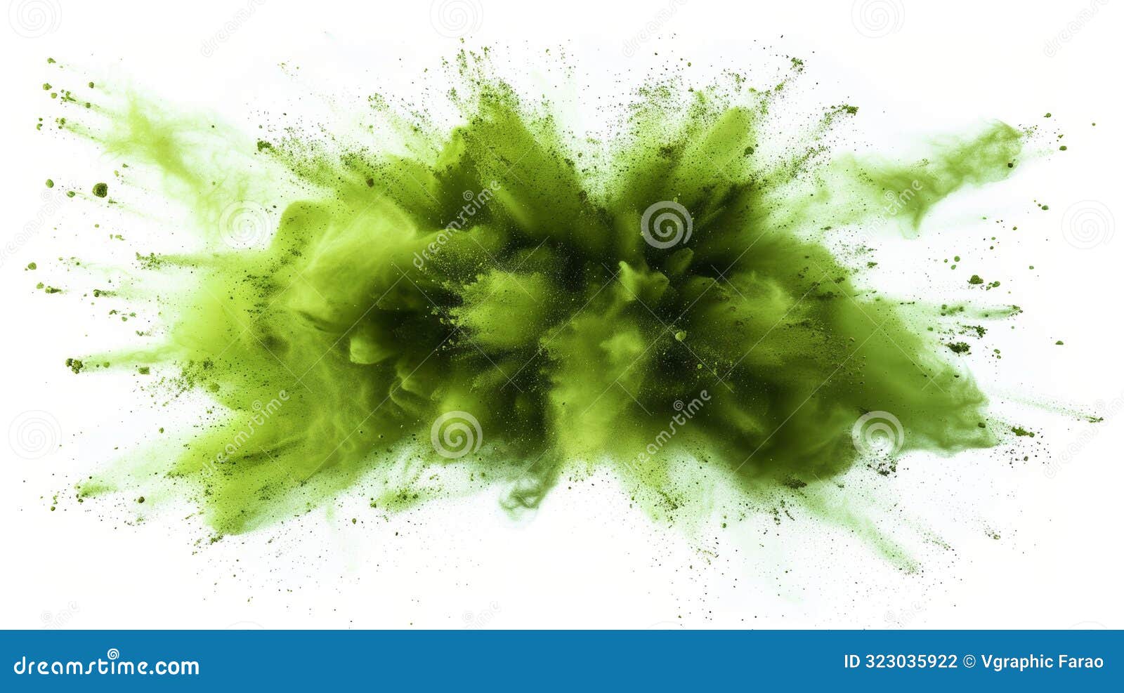 Green Powder Explosion on White Background Stock Photo - Image of dust ...