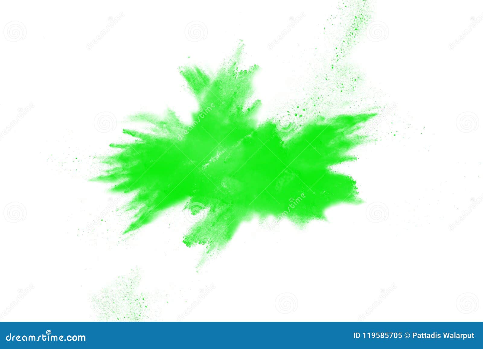 Green Powder Explosion on White Background. Stock Image - Image of dark ...