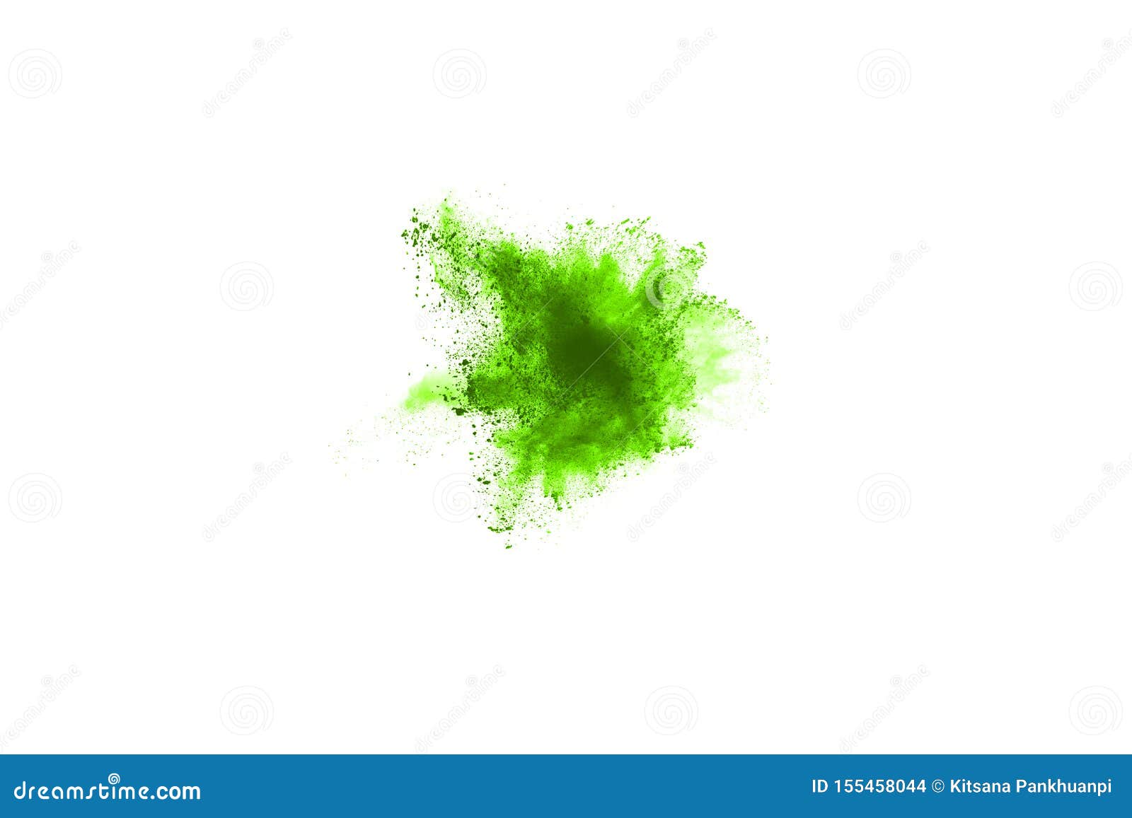 Green Powder Explosion on White Background. Stock Photo - Image of ...