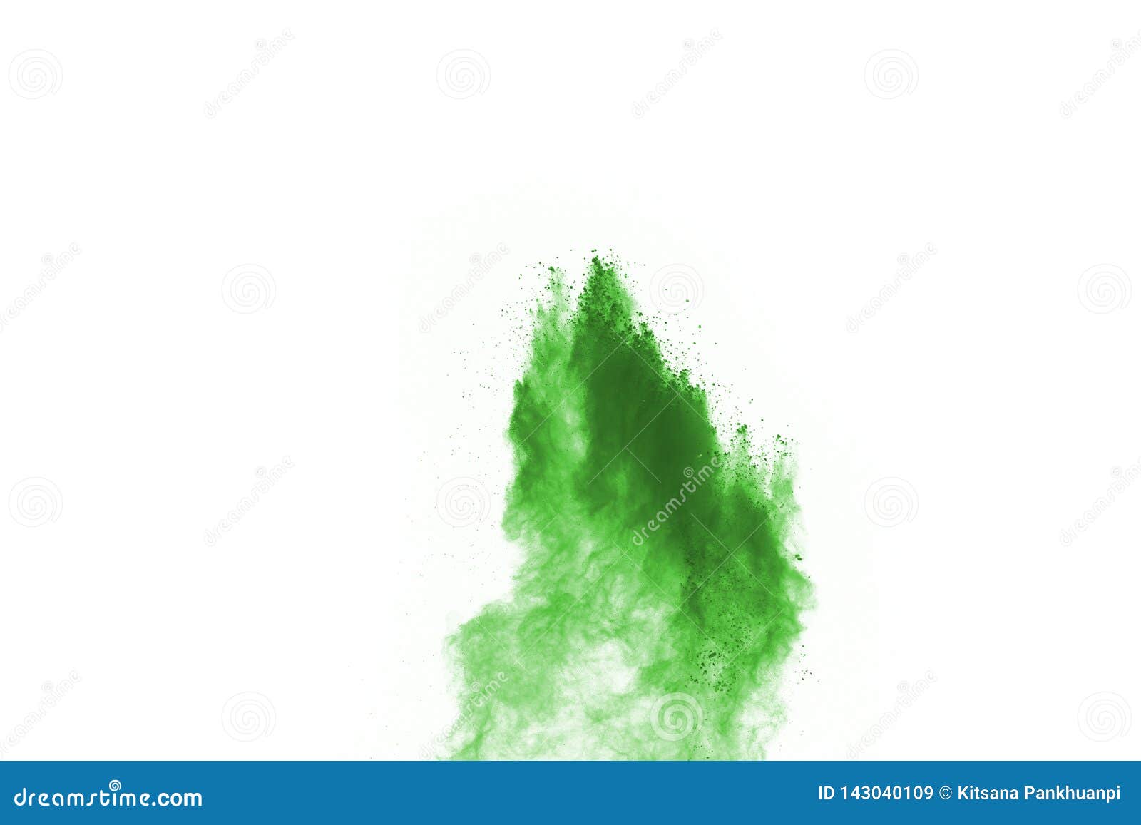 Green Powder Explosion on White Background. Stock Image - Image of dust ...