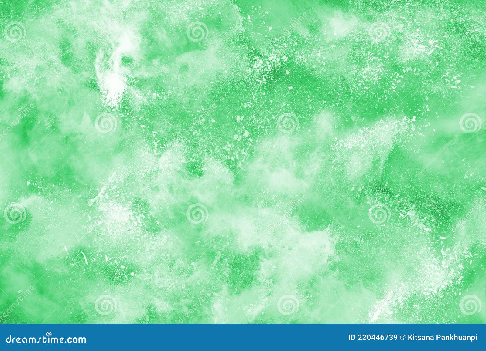 Green Powder Explosion on White Background. Stock Image - Image of ...