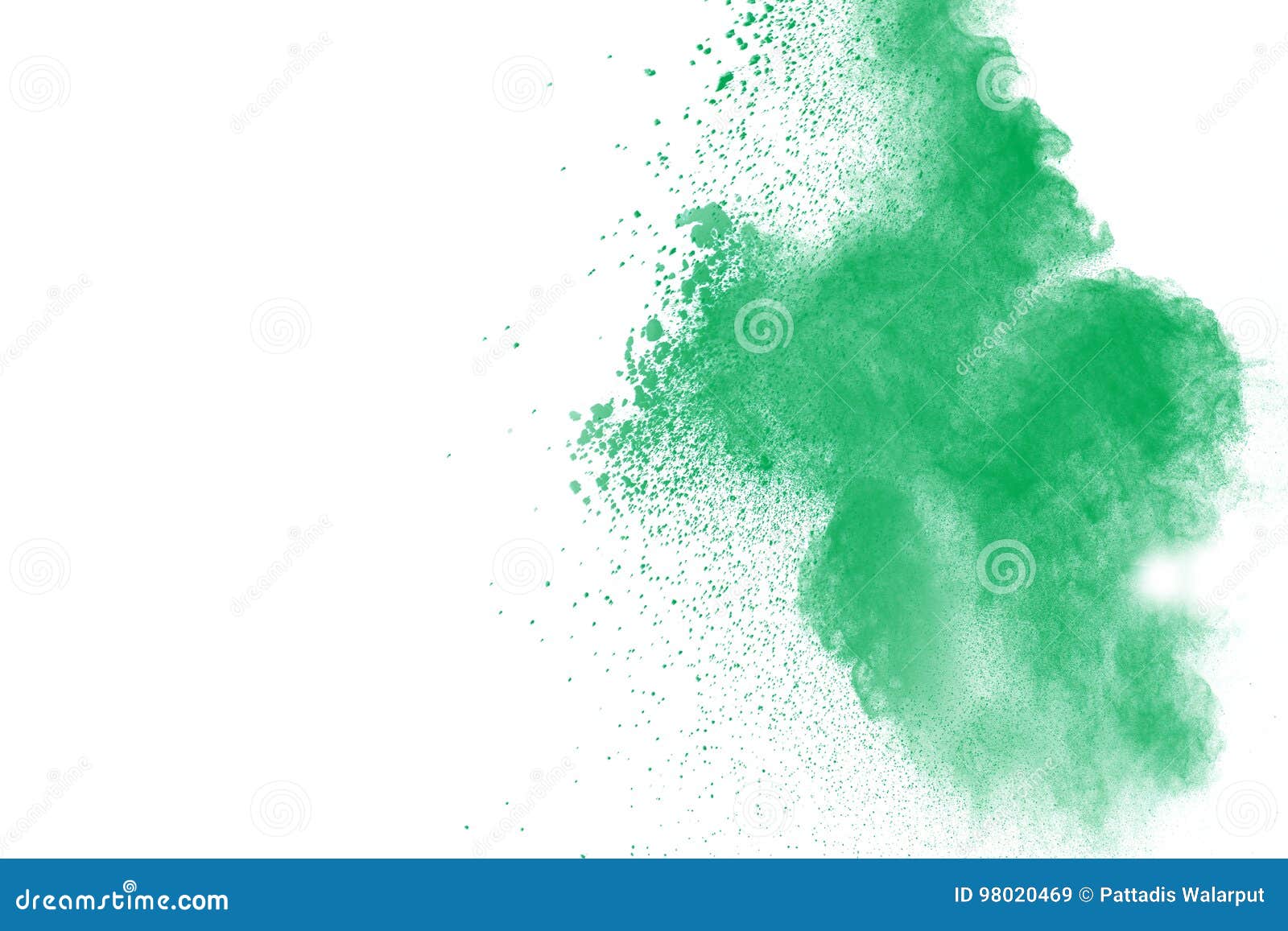 Green powder splatted stock image. Image of particles - 98020469