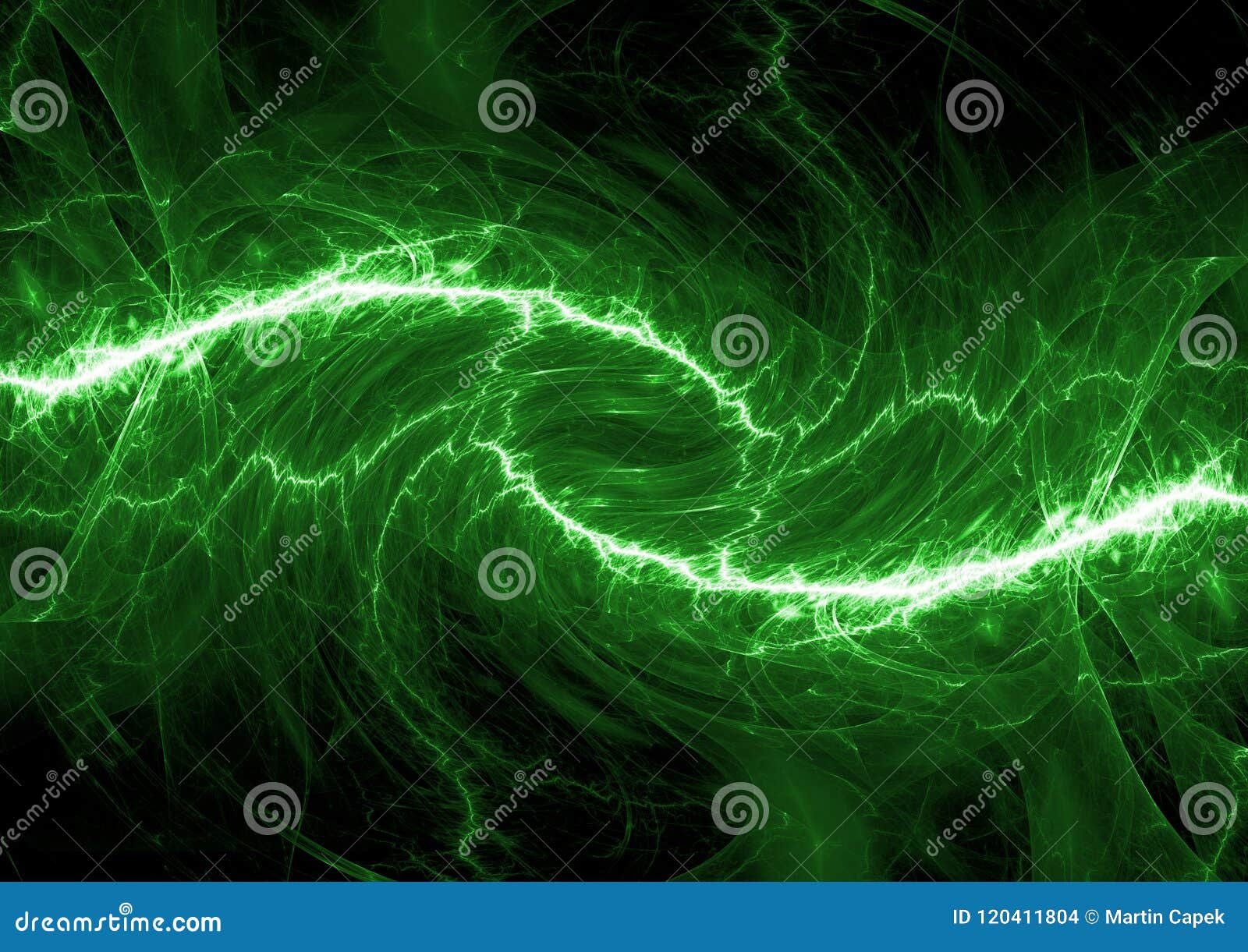 Green power, abstract stock illustration. Illustration of energy ...