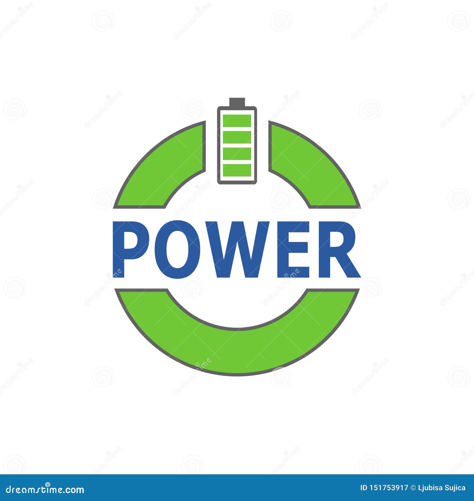 Green Power Button Logo Design Stock Vector - Illustration of light ...