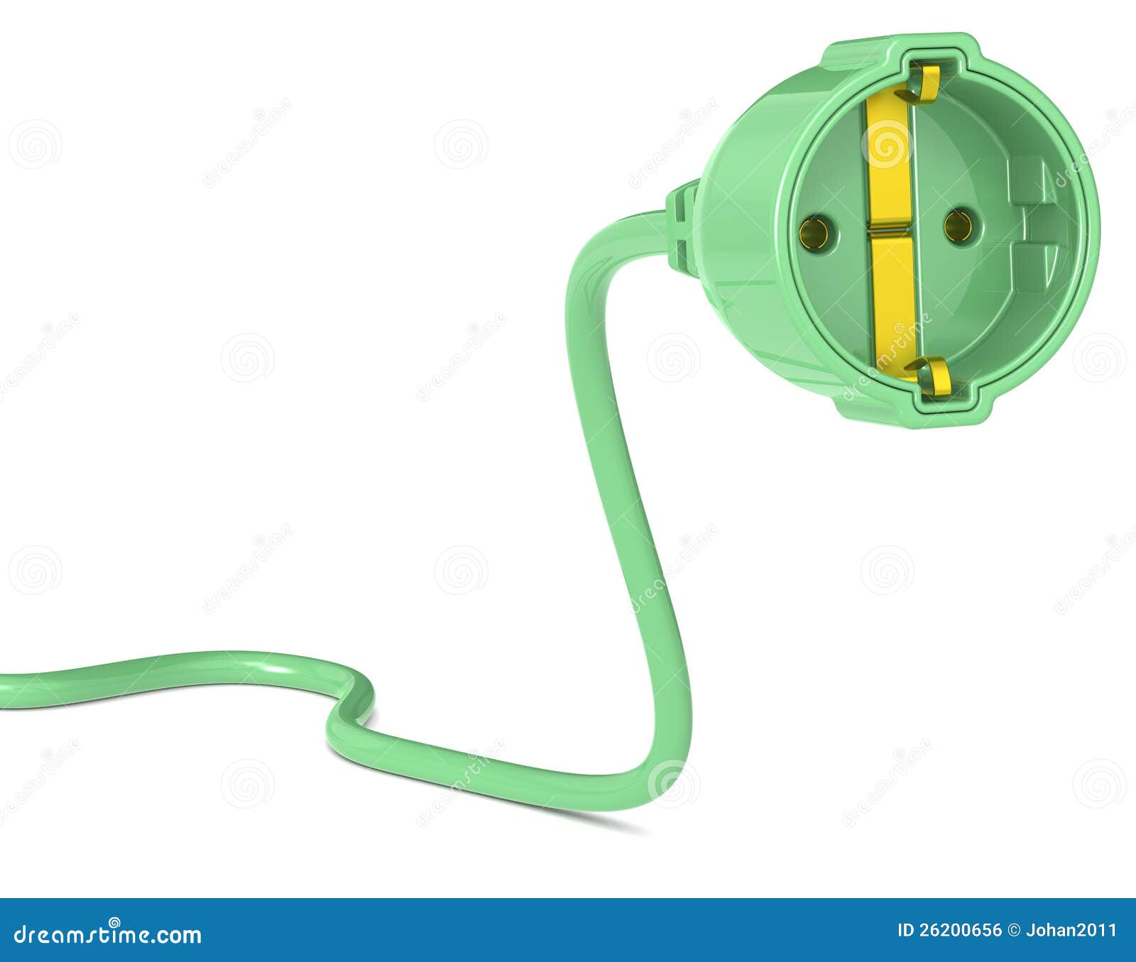 Green Power Plug stock photo. Illustration of renewable - 26200656
