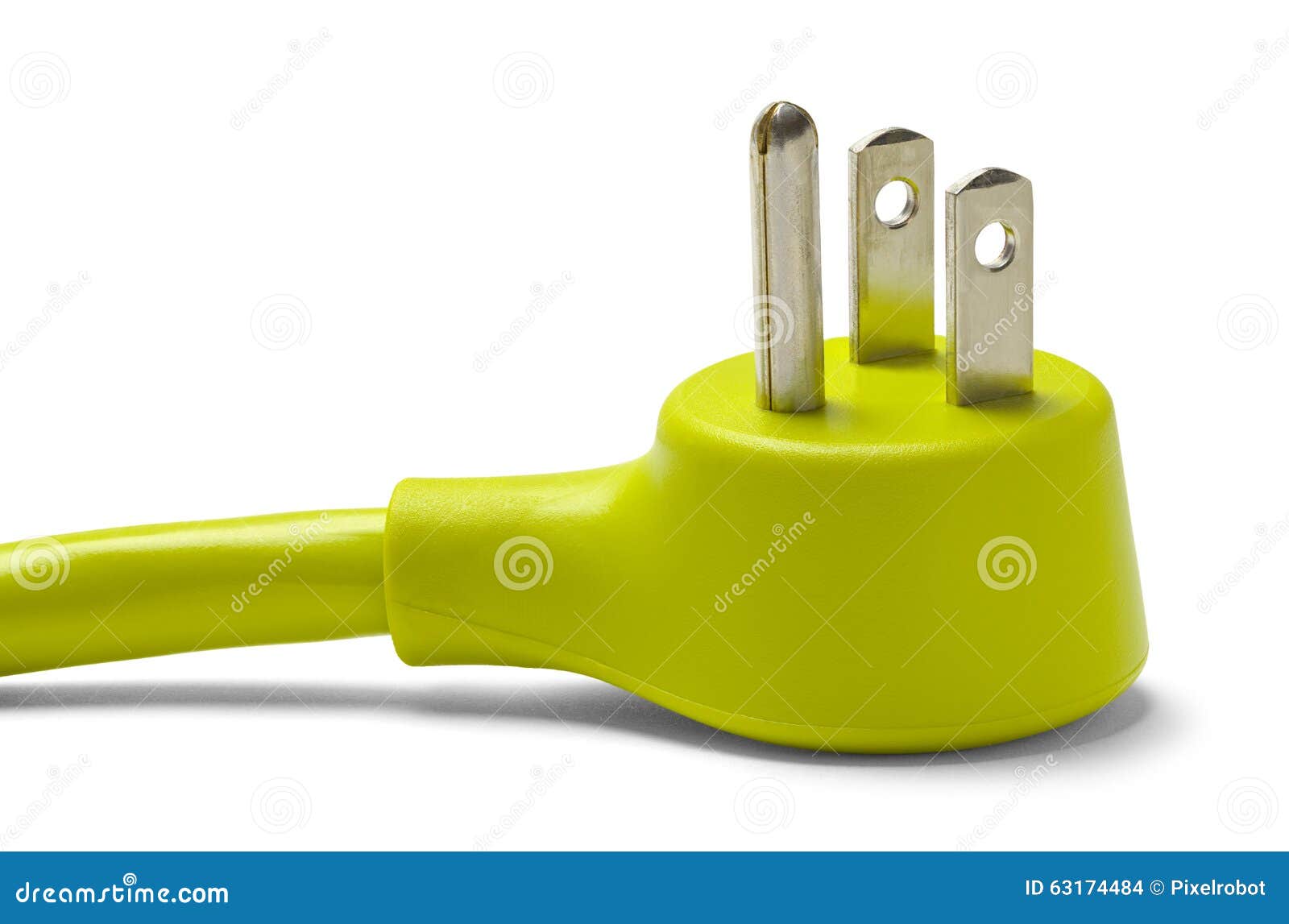 Green Power Plug stock photo. Image of generation, alternating - 63174484