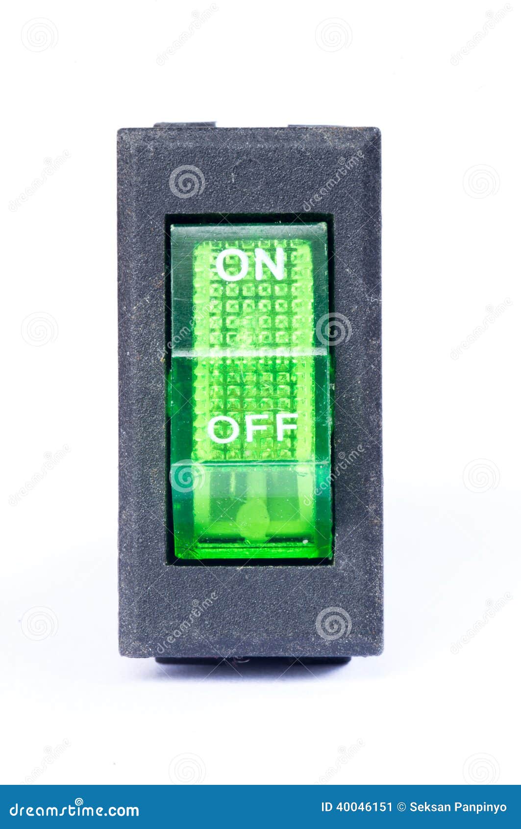 Green power switch button stock image. Image of illumination - 40046151