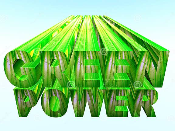 Green power stock illustration. Illustration of environmental - 71394836
