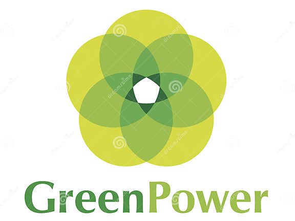 Green Power2 logo stock vector. Illustration of flower - 10901131