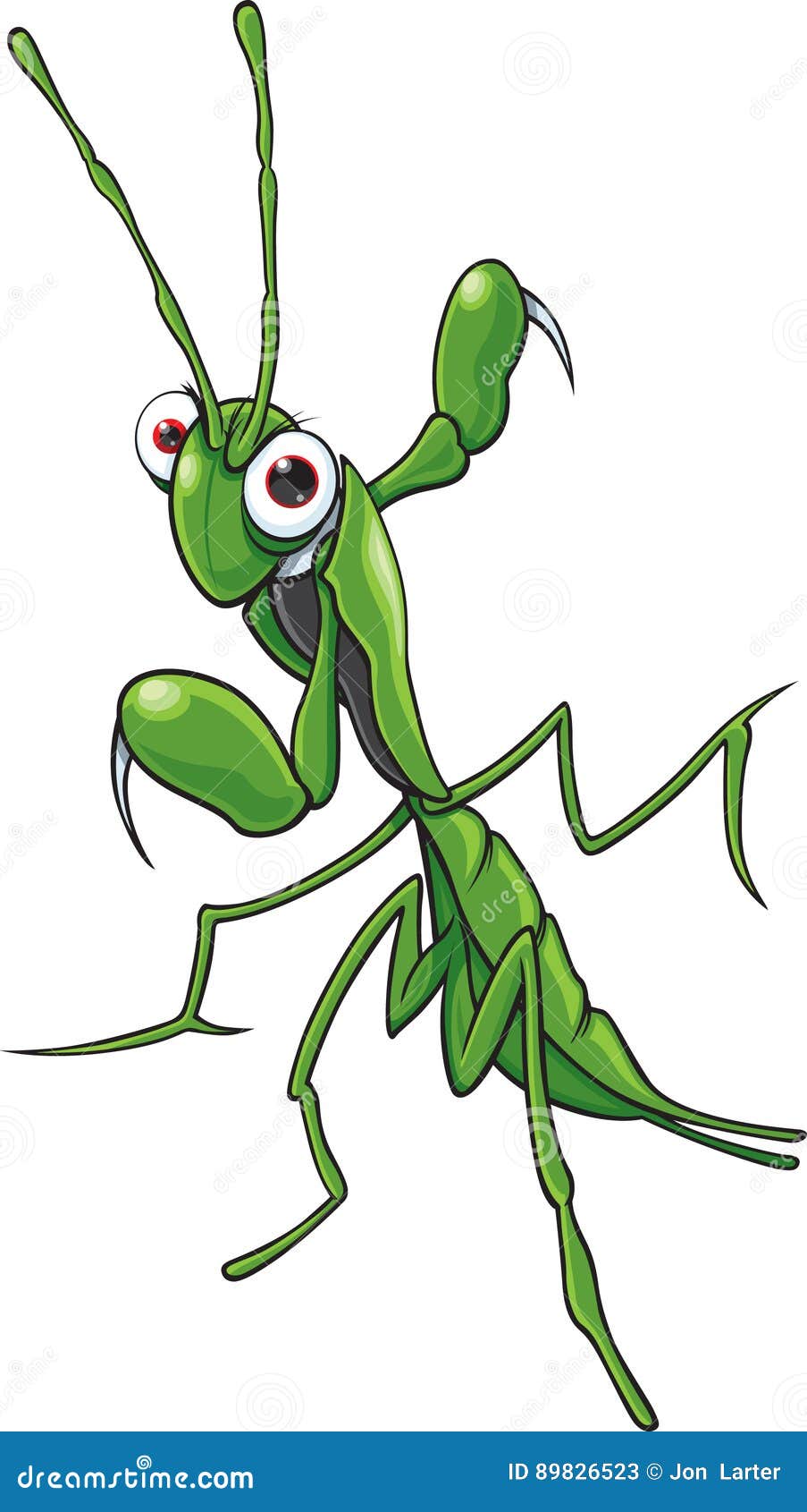 Green Praying Mantis Kung Fu Insect Vector Illustration Transparent ...