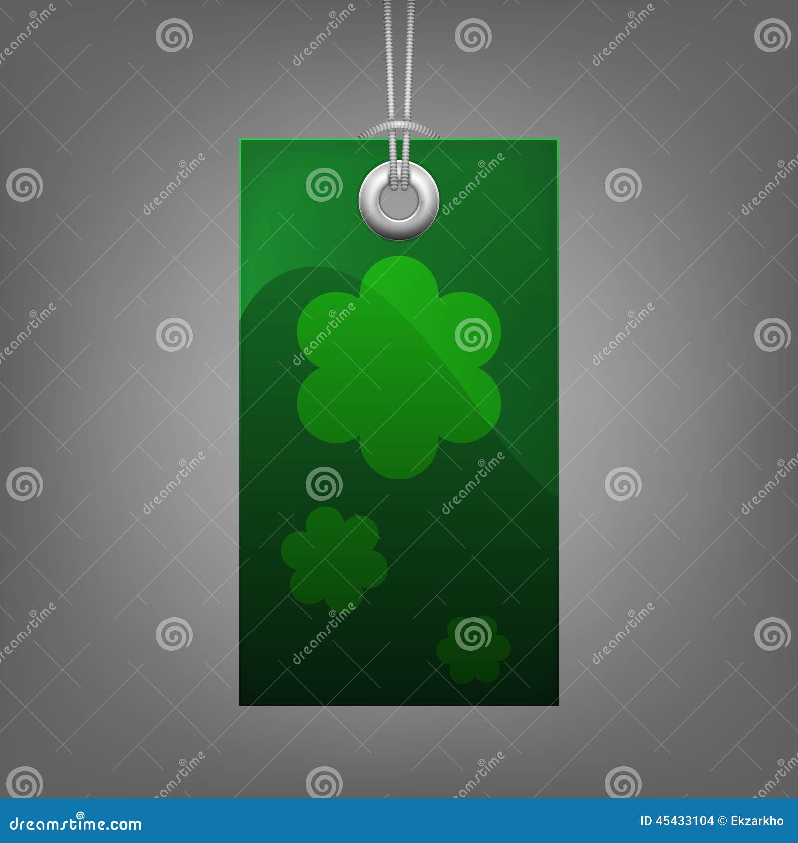 Green Price Tag with Flower Stock Vector - Illustration of color, price ...