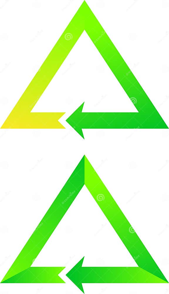 Green Process Arrows stock vector. Illustration of graphic - 13676292