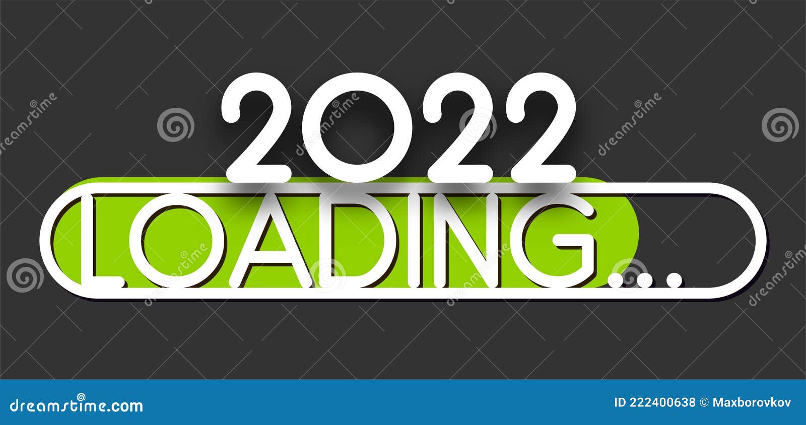 2022 Sign Over Orange And White Brush Strokes Vector Illustration ...