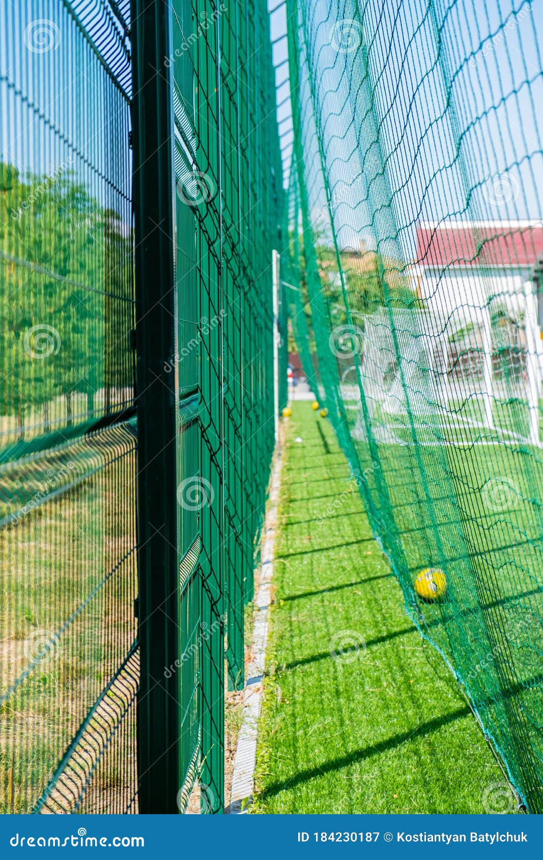 Green Protective Grid Close-up. the Pattern of a Protective Grid for a ...