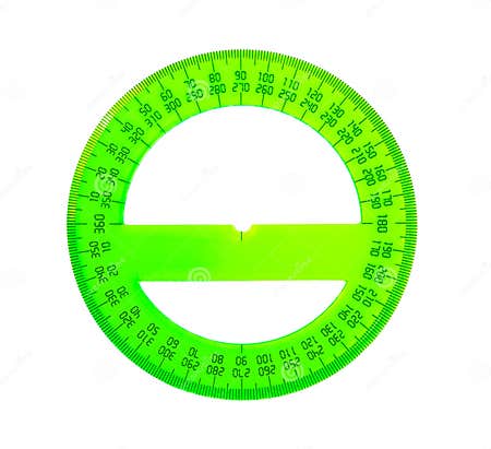 A green protractor stock image. Image of clipping, centimeter - 30418031