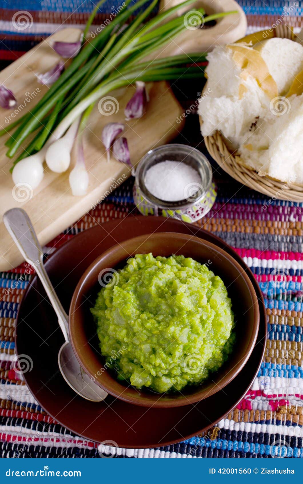 Green puree stock photo. Image of dieting, mashed, gourmet - 42001560