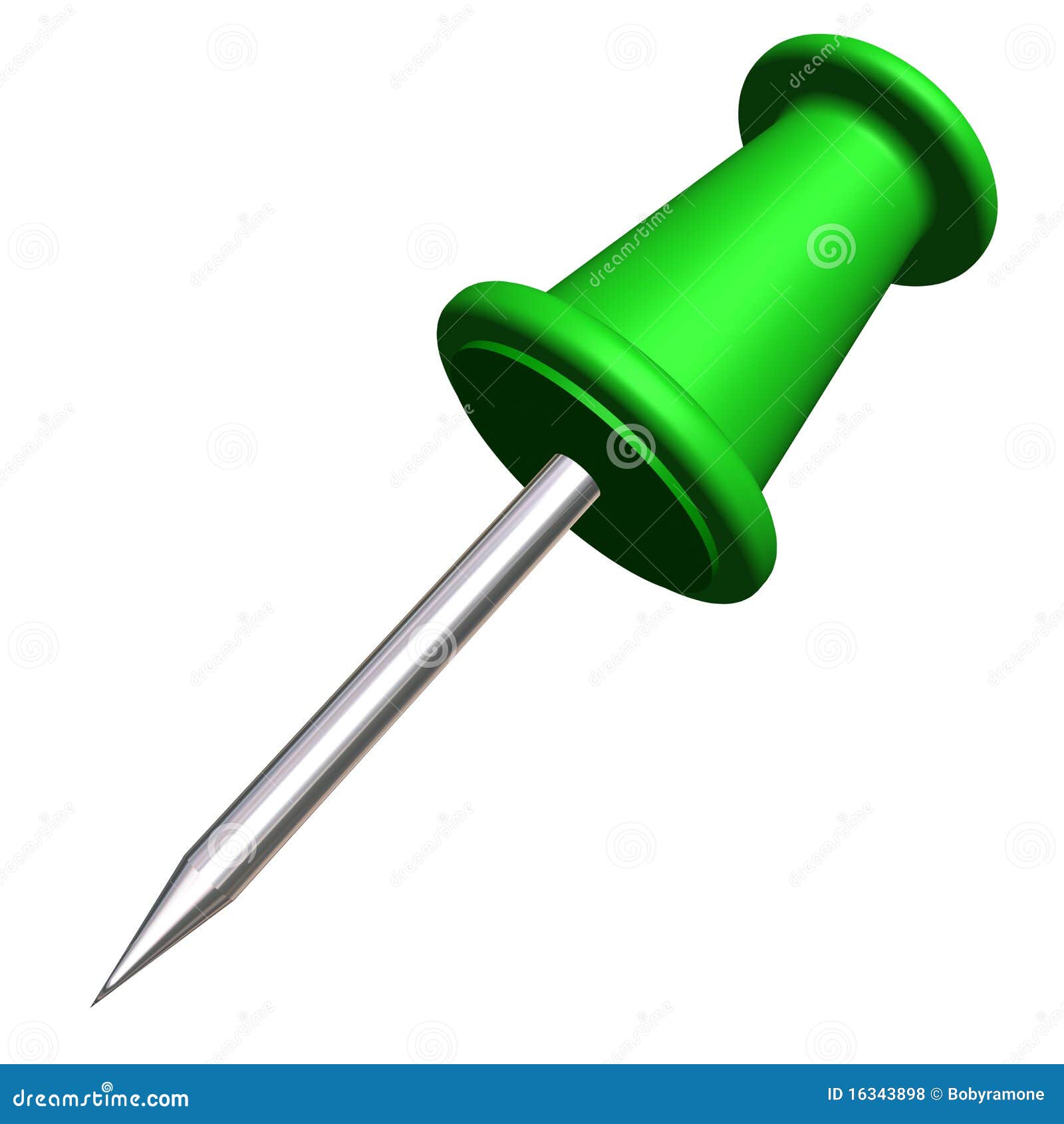 Green push pin stock illustration. Illustration of sign - 16343898
