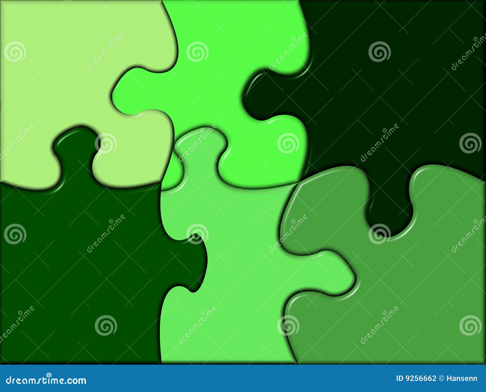 Green puzzle stock illustration. Illustration of link - 9256662