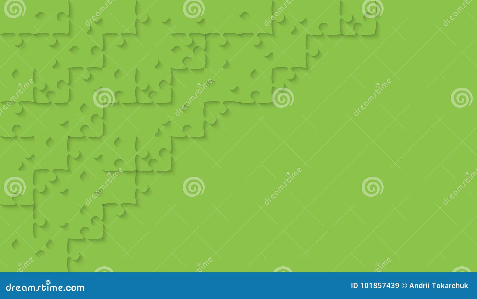 Green Puzzle Piece - Vector Jigsaw Stock Vector - Illustration of ...