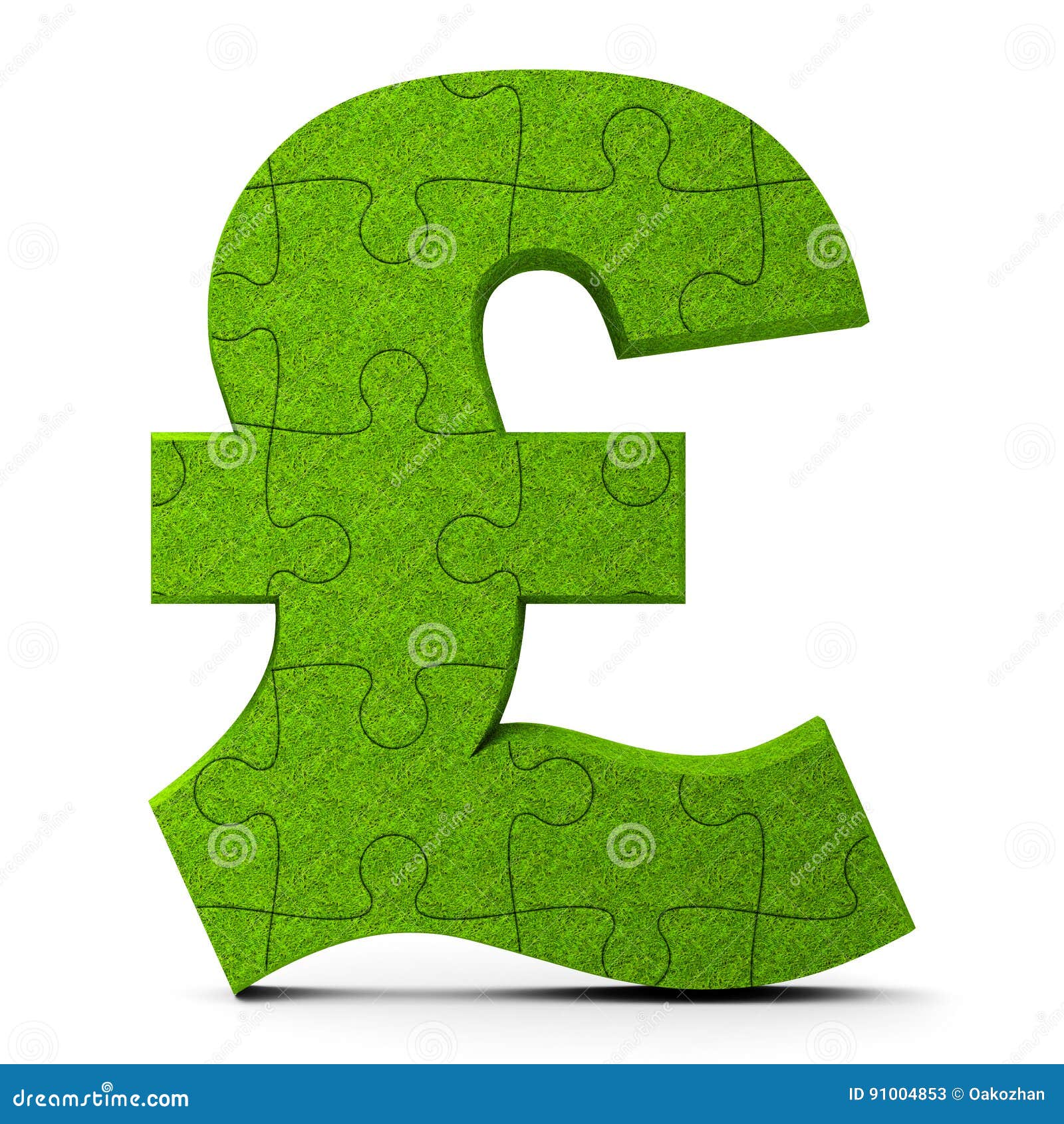 Green puzzle pound sign stock illustration. Illustration of background ...