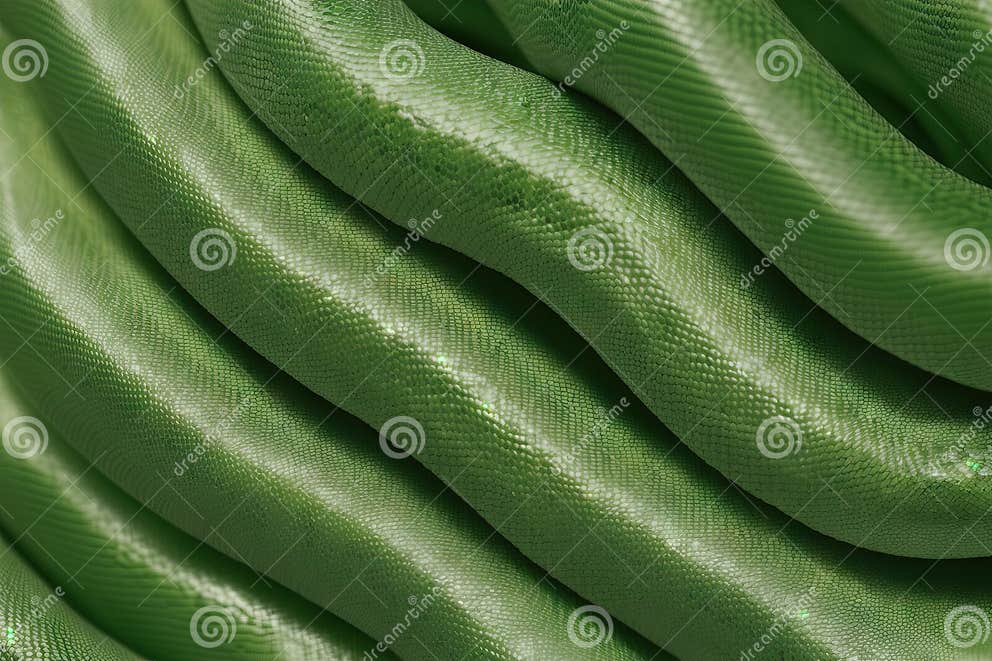Green Python Snake Skin Texture Background, Generative Ai Stock ...