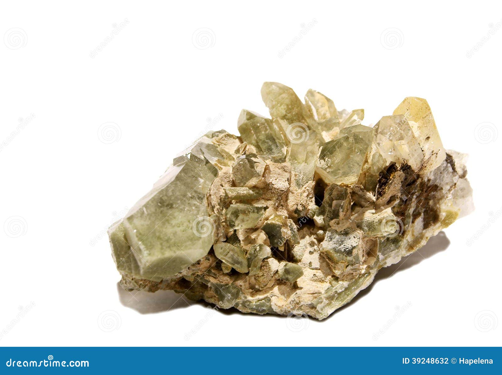 Green Quartz (Prase Quartz) Stock Photo - Image of mining, energy: 39248632